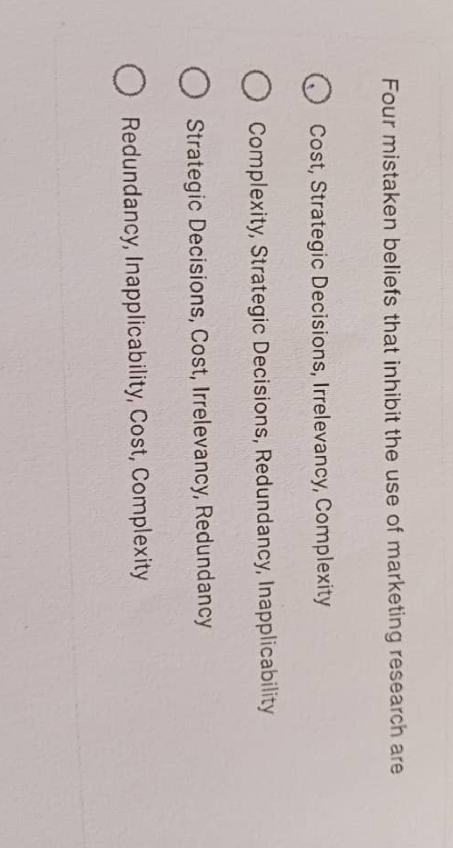 Solved Four mistaken beliefs that inhibit the use of | Chegg.com