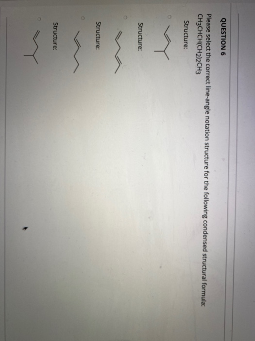 Solved QUESTION 6 Please select the correct line-angle | Chegg.com
