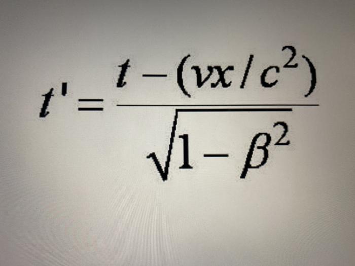 Solved From the Galilean transformations for a frame at rest | Chegg.com