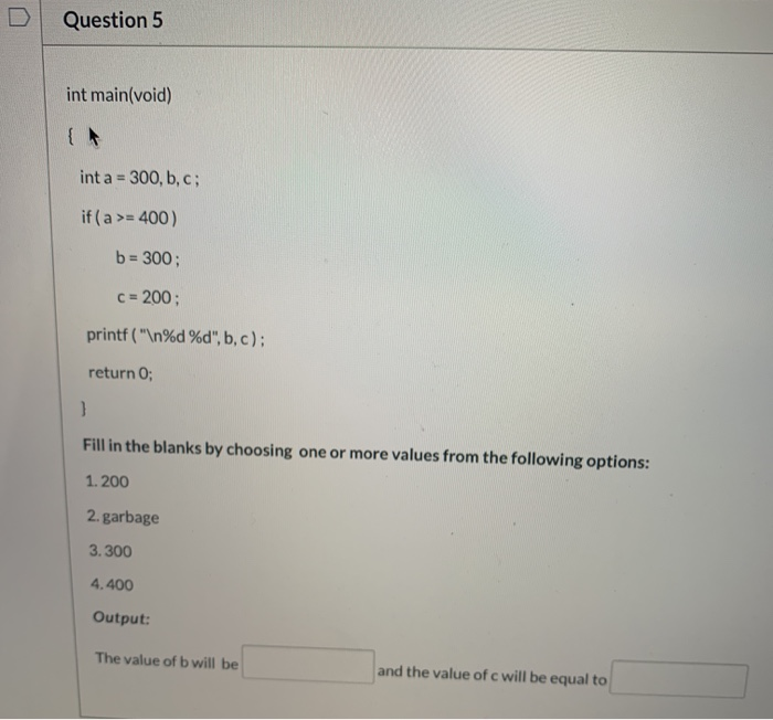Solved int main(void) int x = 3, y, z; y = x= 10; z= x