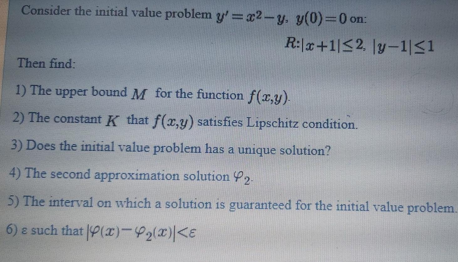 Solved Find all successive approximations to the initial | Chegg.com