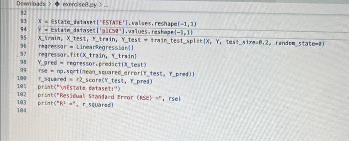 Solved inport nunpy as ing import pandas as pd inpert | Chegg.com