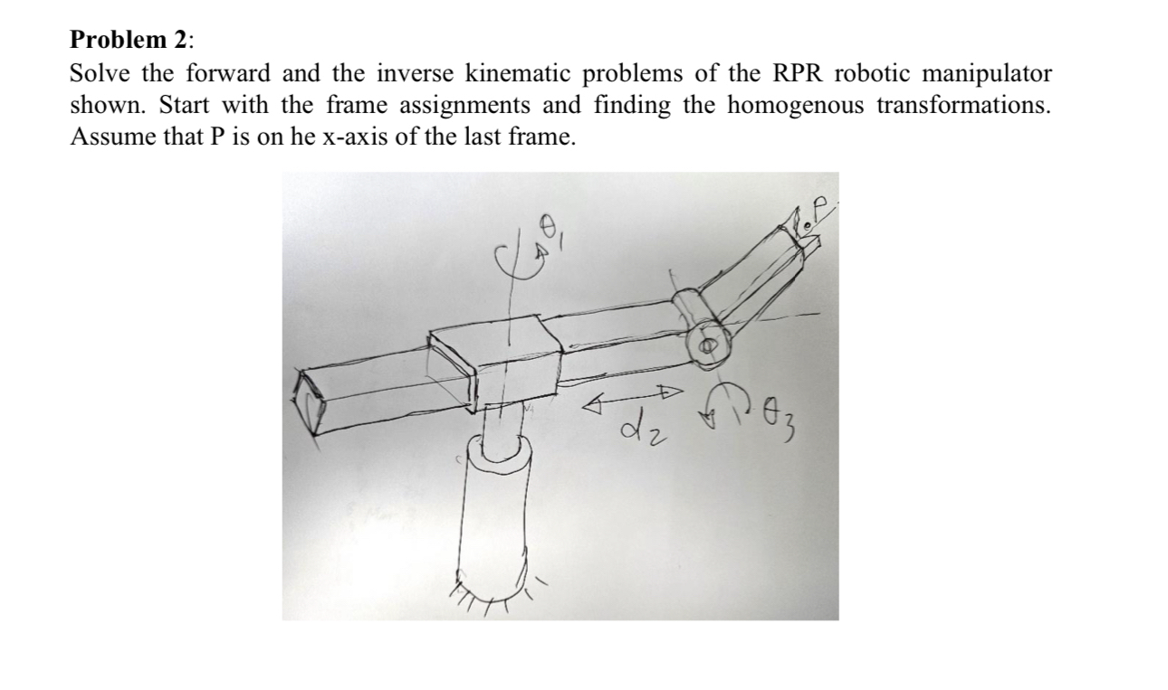 Solved Problem 2: Robotics (Mechatronics)Solve the forward | Chegg.com