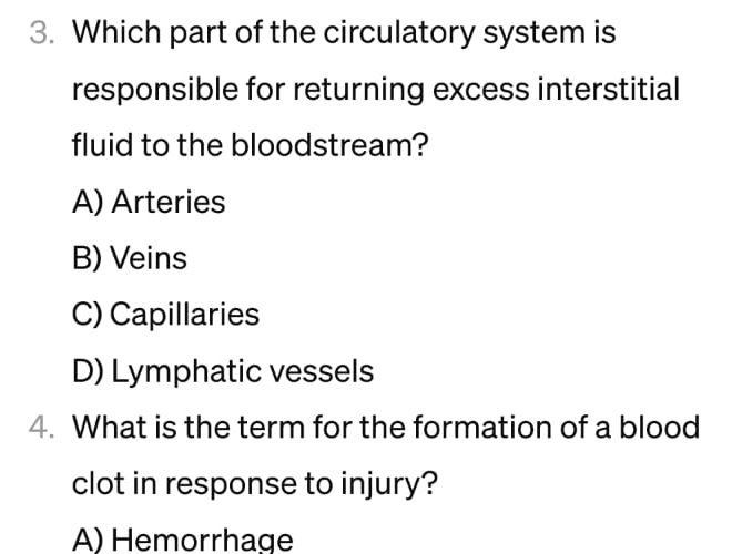 Solved Which part of the circulatory system is responsible | Chegg.com
