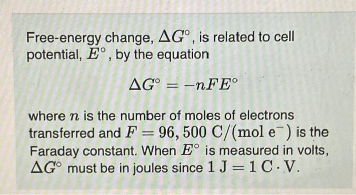 Solved Calculate the standard cell potential at 25∘C for the | Chegg.com