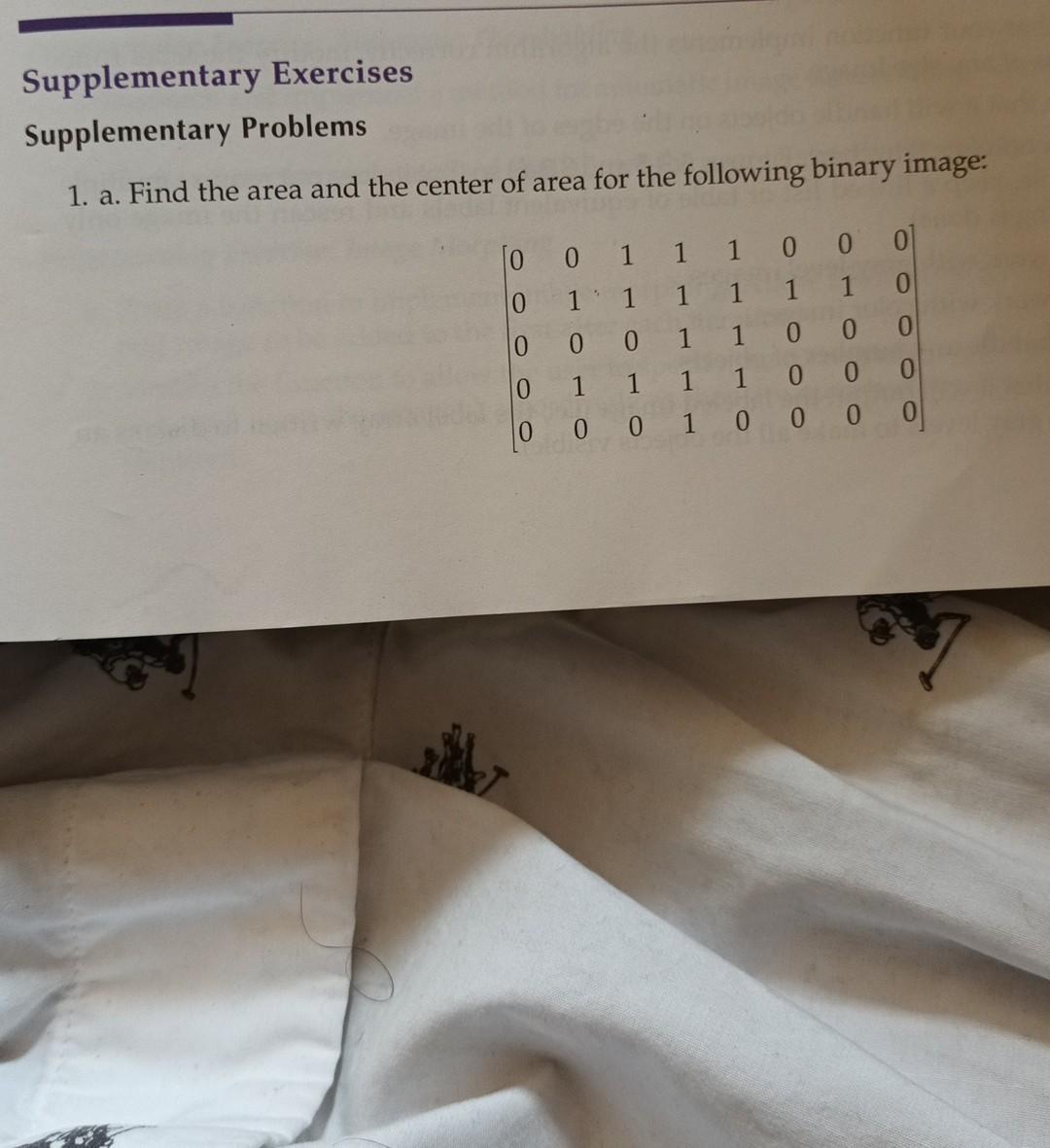 Binary Object Features 1. Write a function to find | Chegg.com