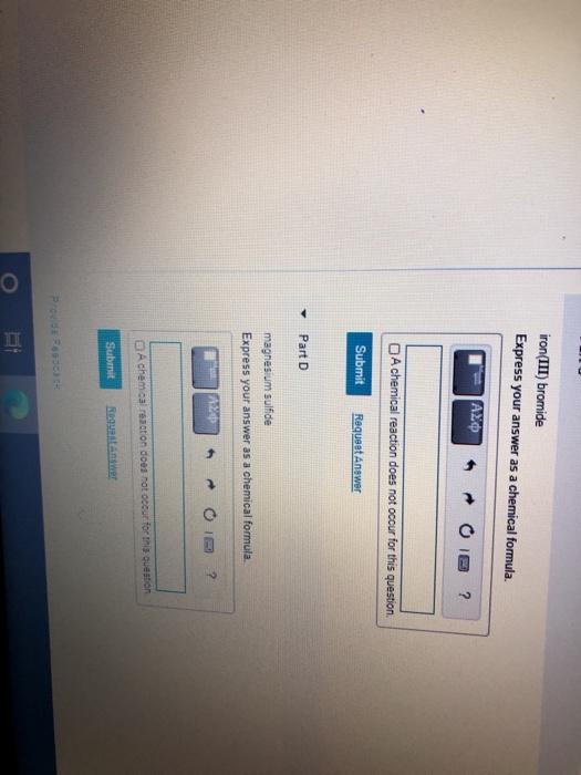 Solved iron(III) bromide Express your answer as a chemical | Chegg.com