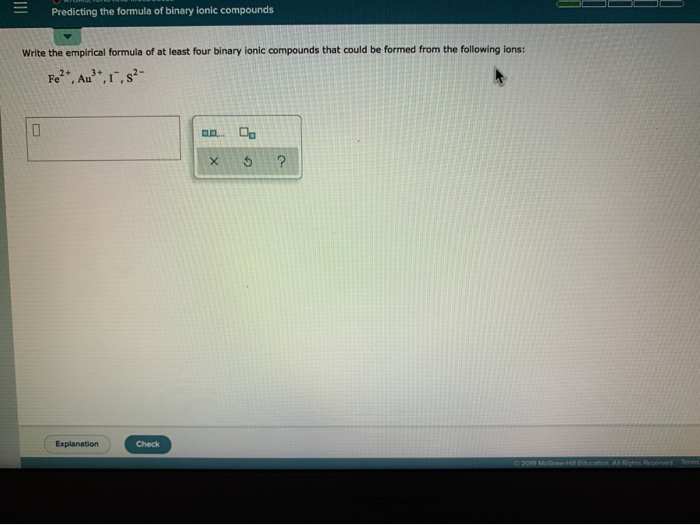 Solved Predicting the formula of binary ionic compounds | Chegg.com