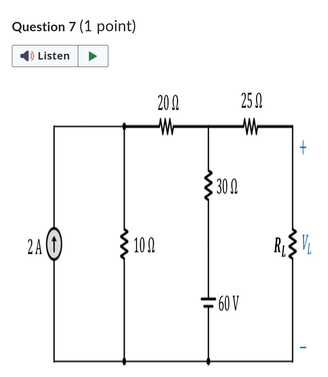 Solved Question 7 (1 point)c. Place RL into the Thevenin | Chegg.com Solved Question 7 (1 point)c. Place RL into the Thevenin | Chegg.com