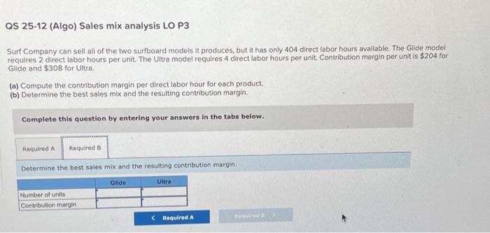 Solved Exercise 25-4 (Algo) Scrap or rework LO P2 A company | Chegg.com