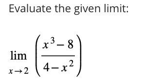Solved Evaluate the given limit: \\[ \\lim _{x \\rightarrow | Chegg.com