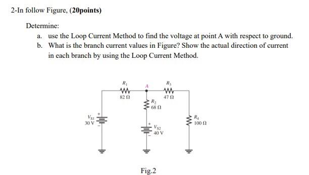 Solved -In follow Figure, (20points) Determine: a. use the | Chegg.com