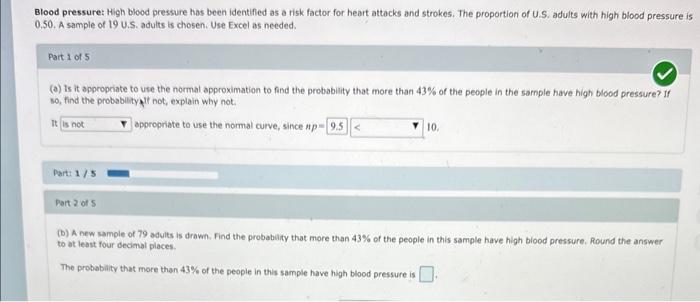 Solved Blood pressure: High blood pressure has been | Chegg.com