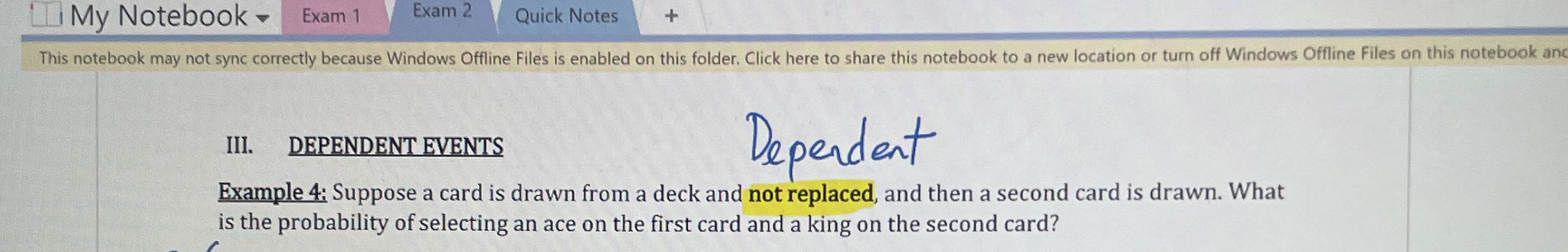Solved This notebook may not sync correctly because Windows | Chegg.com