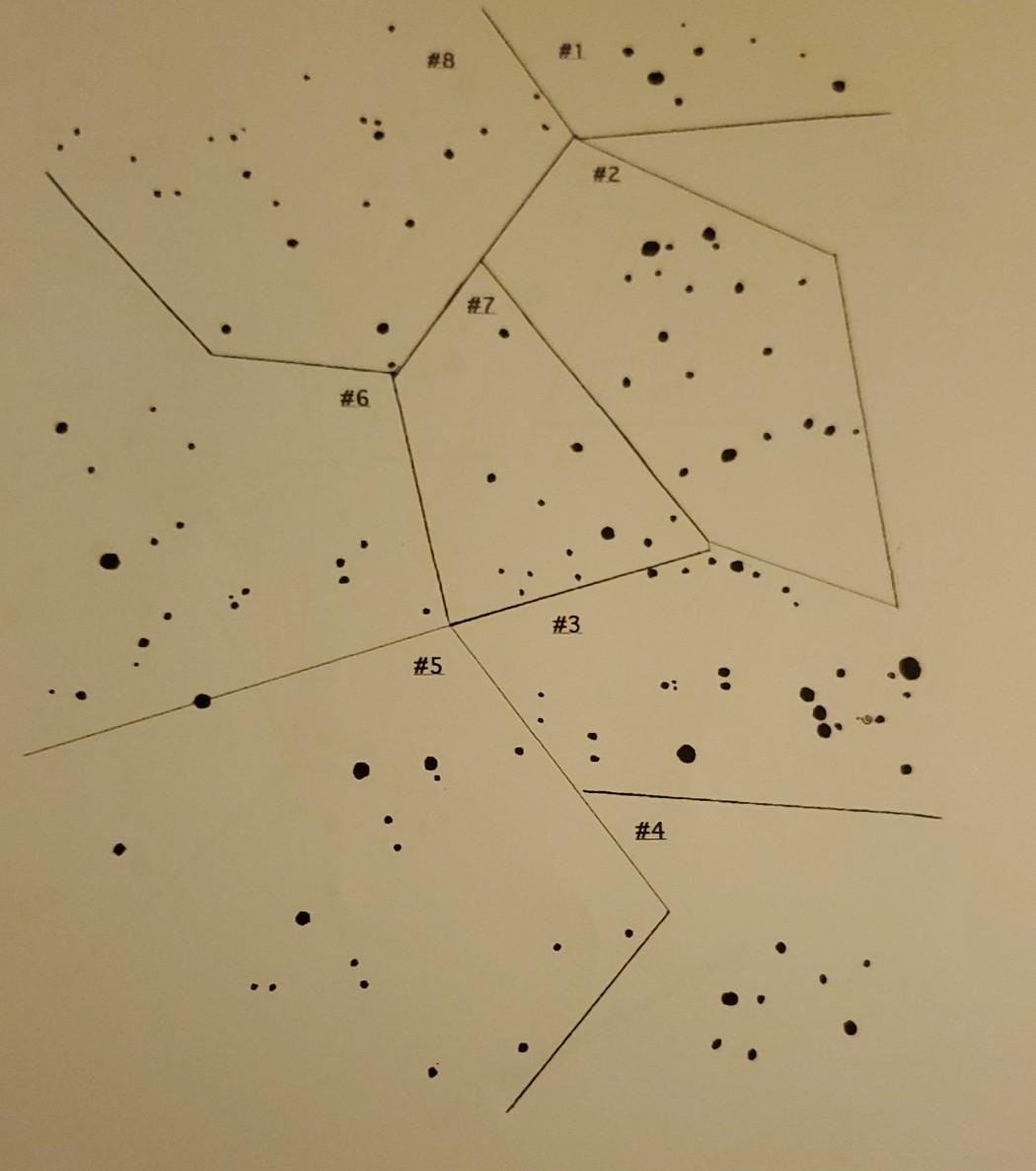 Solved A. Identify the 25 constellations on your mystery | Chegg.com