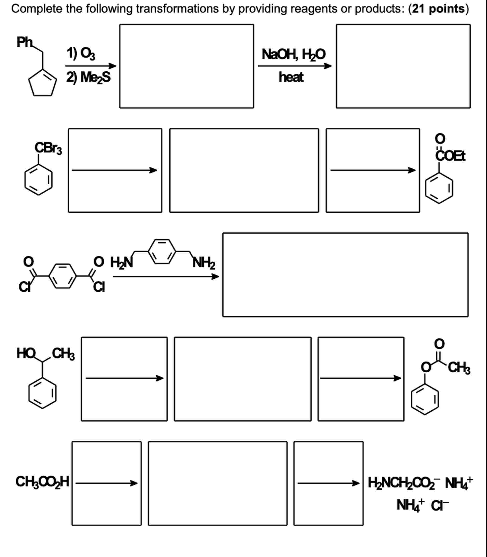 Solved Complete the following transformations by ﻿providing | Chegg.com