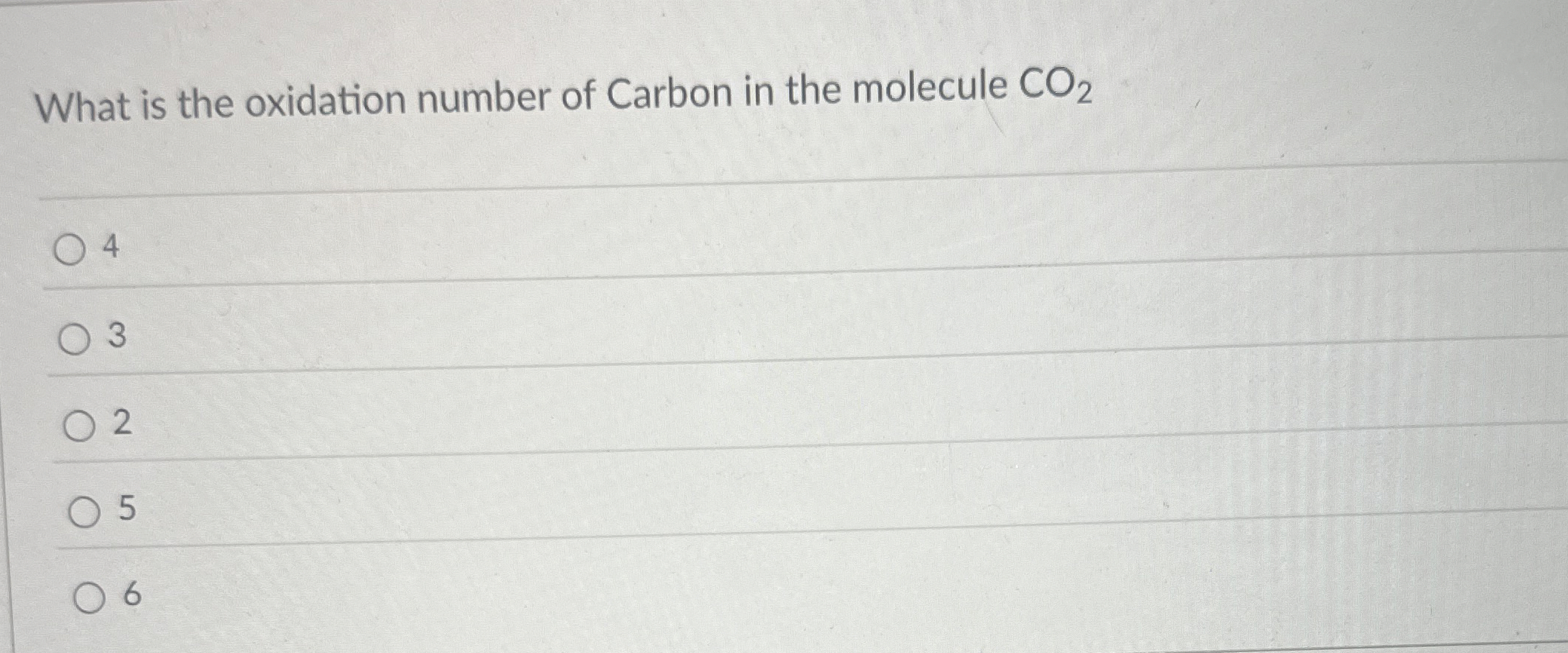 Solved What is the oxidation number of Carbon in the | Chegg.com