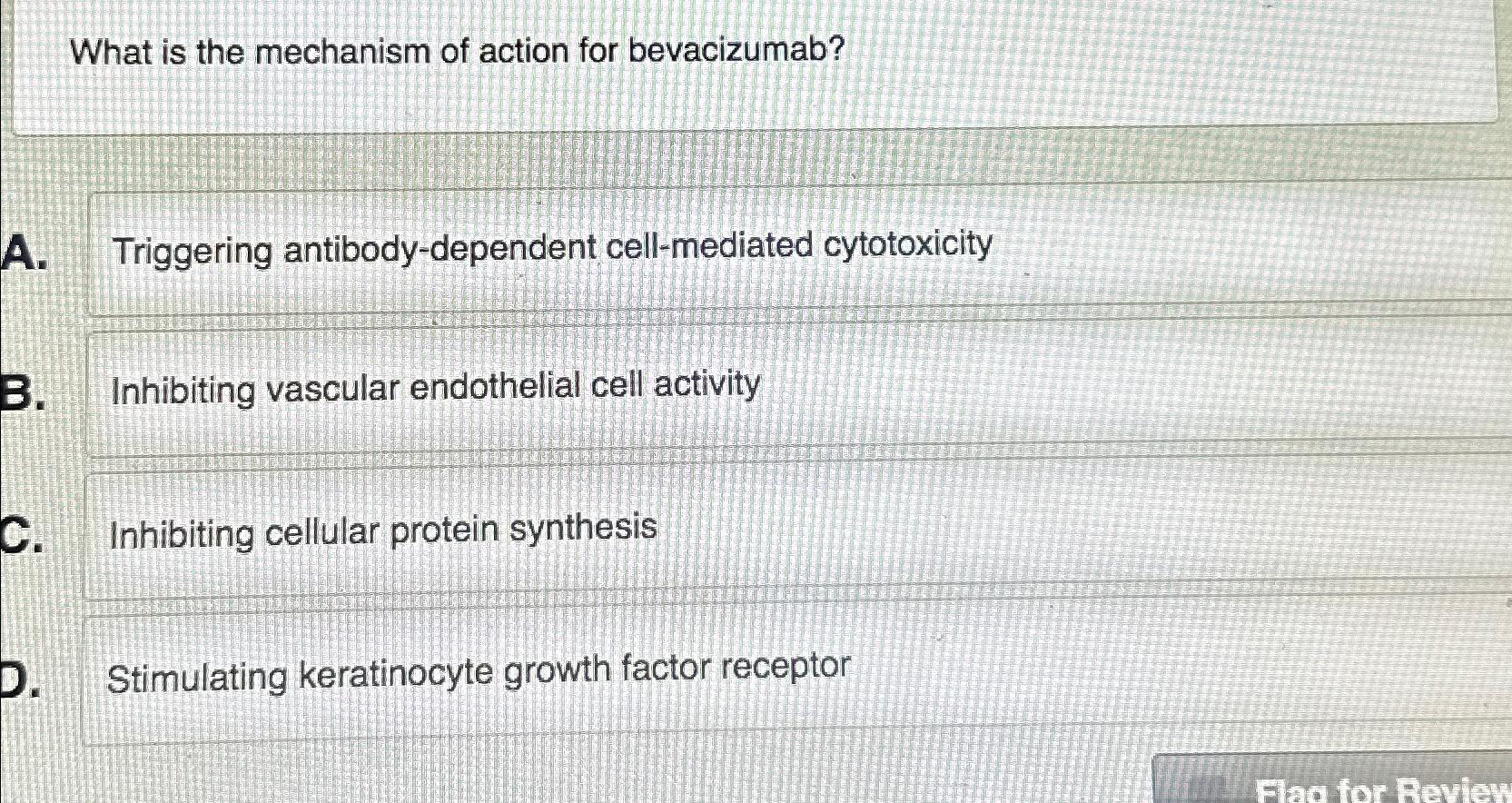 Solved What is the mechanism of action for | Chegg.com