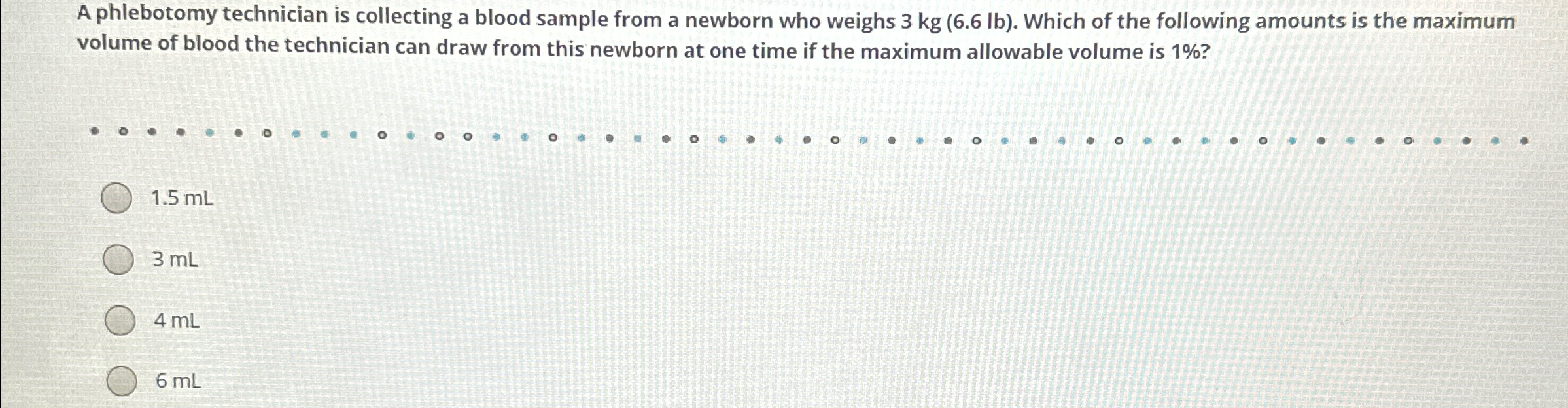 Solved A phlebotomy technician is collecting a blood sample | Chegg.com
