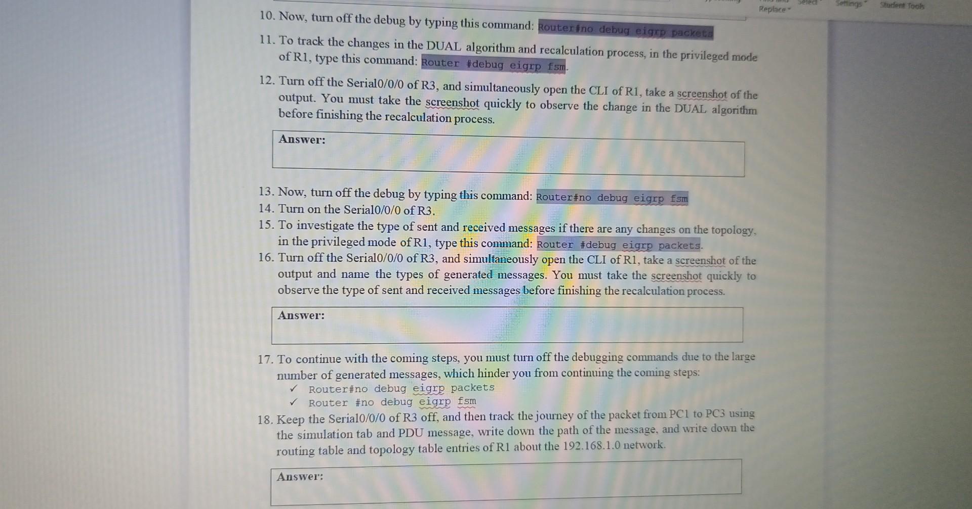 Solved 1. Determine the possible paths to the PC3 (i.e., | Chegg.com