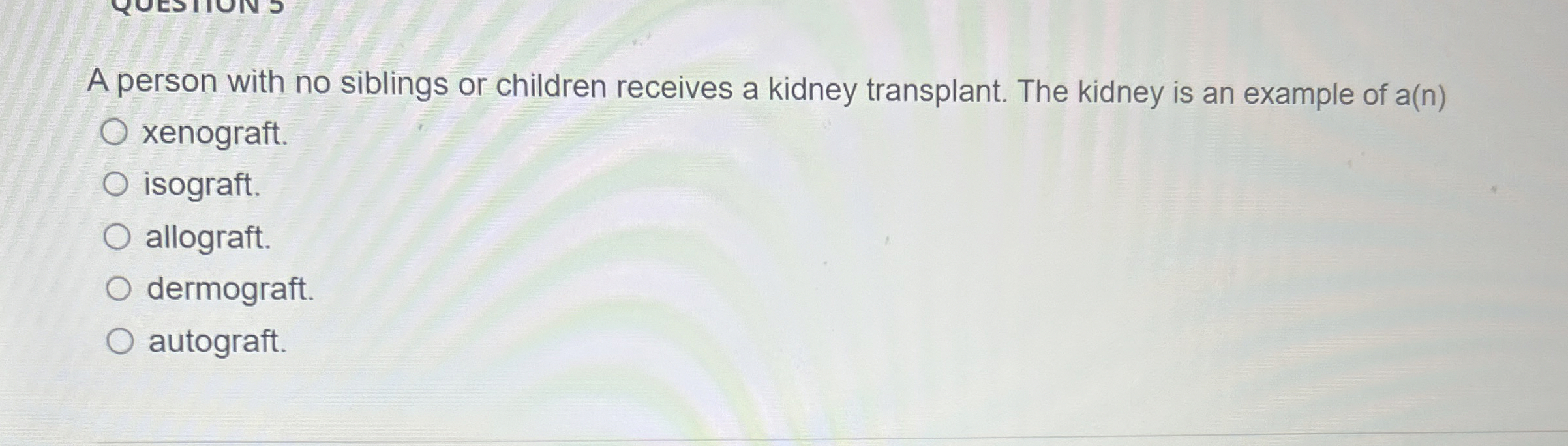 Solved A person with no siblings or children receives a | Chegg.com