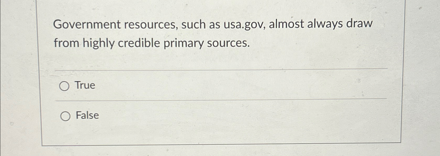 Solved Government resources, such as usa.gov, almost always | Chegg.com