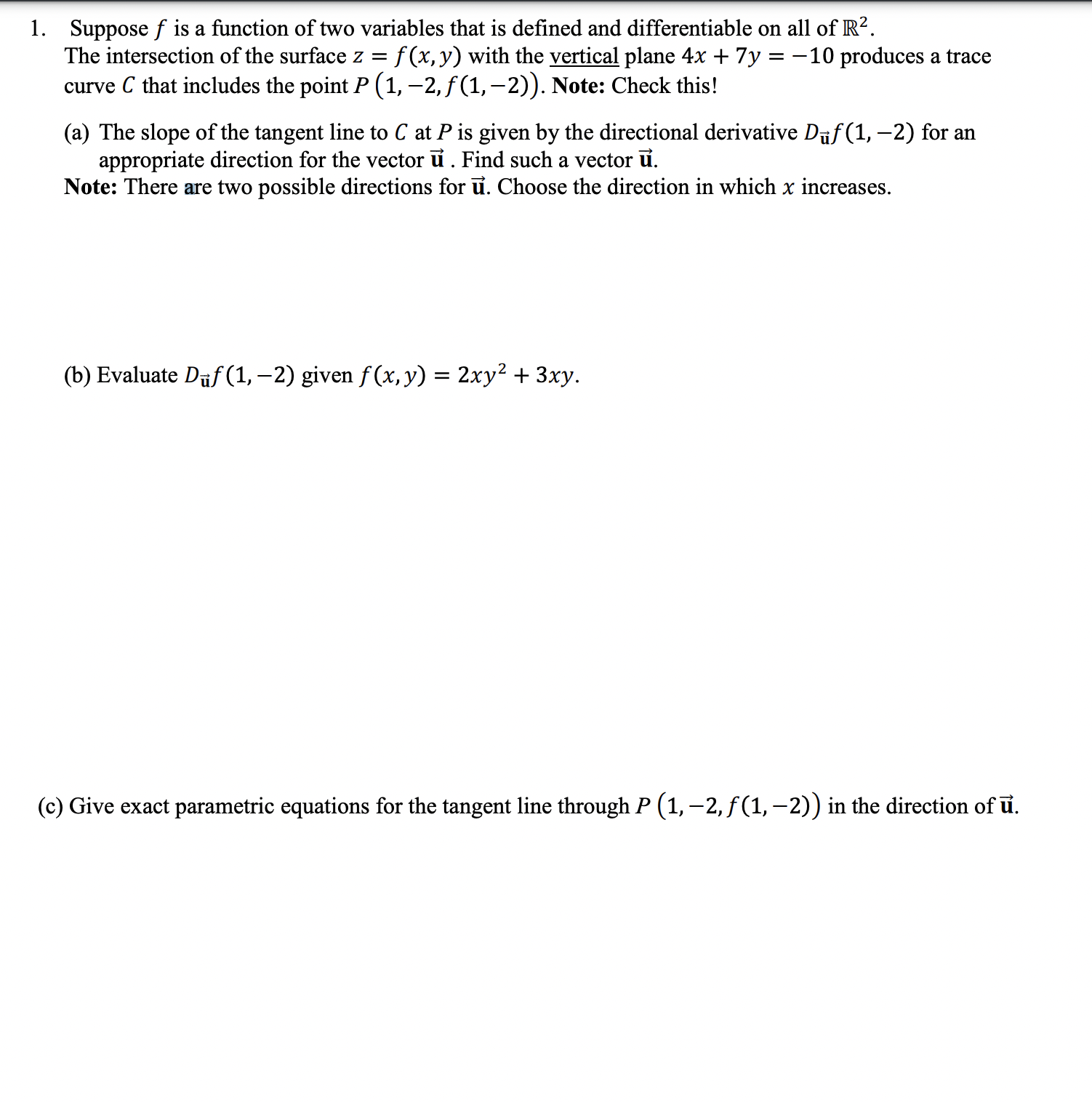 Solved Suppose f ﻿is a function of two variables that is | Chegg.com