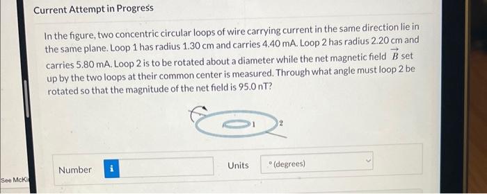 Solved In the figure, two concentric circular loops of wire | Chegg.com