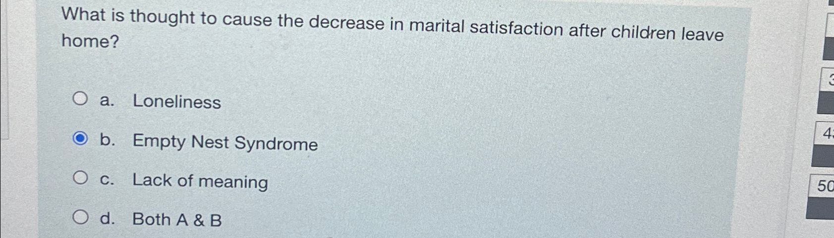 Solved What is thought to cause the decrease in marital | Chegg.com