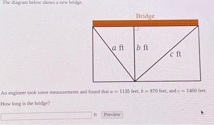 Solved The diagram below shows a new bridge. An engineer | Chegg.com