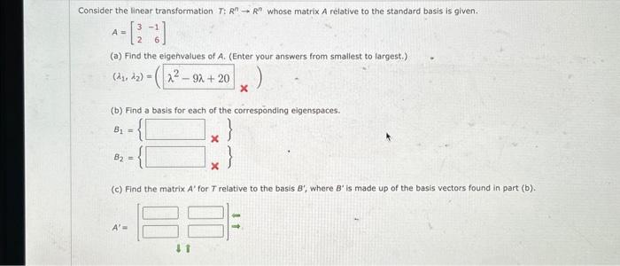 Solved onsider the linear transformation T:Rn→Rn whose | Chegg.com