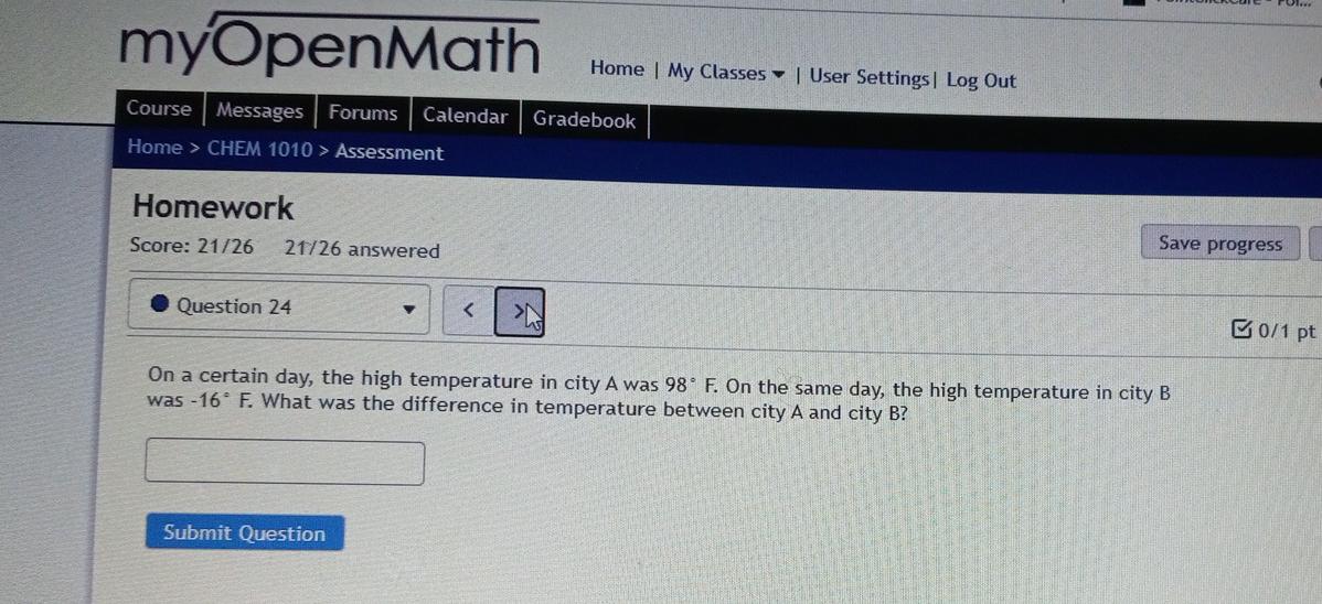 Solved myOpenMath Home My Classes | User Settings | Log Out | Chegg.com