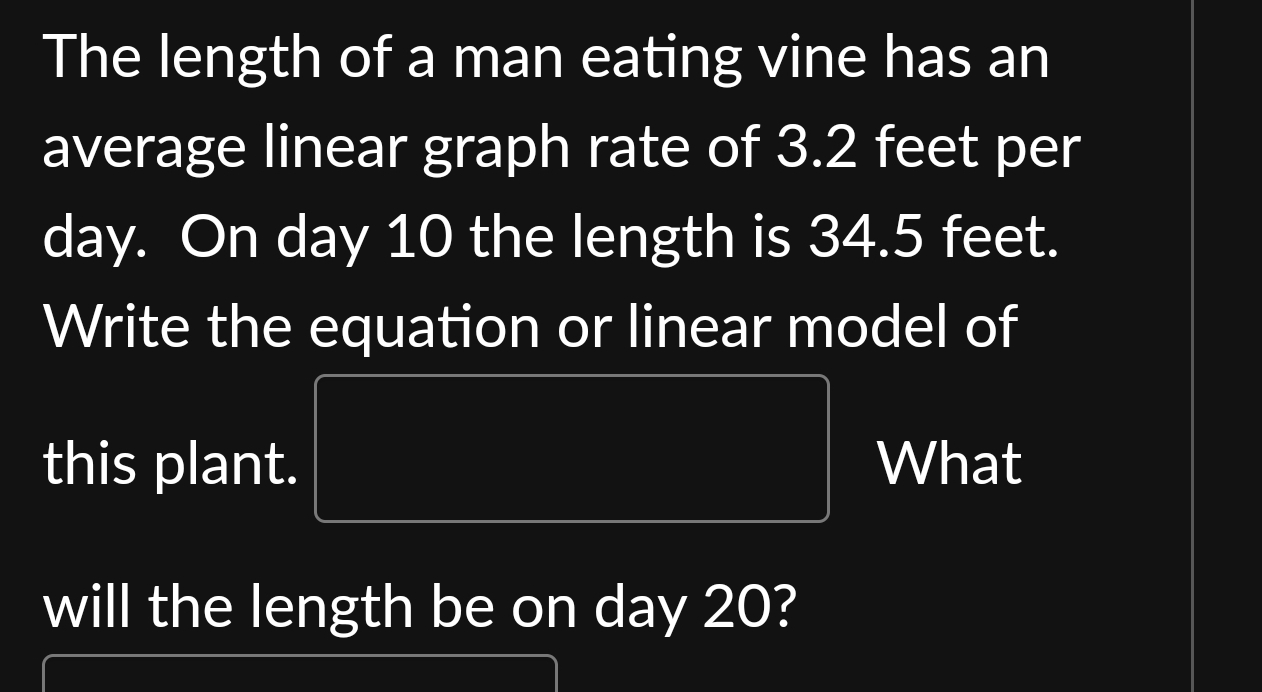 Solved The length of a man eating vine has an average linear | Chegg.com