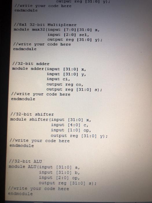 Solved Boolean Function 1 Implement A Digital Module That