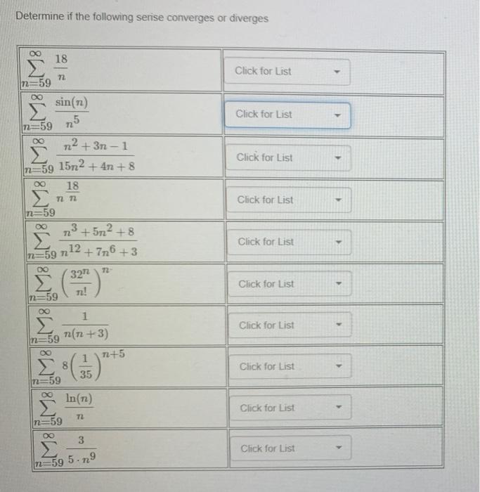 Solved Determine if the following serise converges or | Chegg.com
