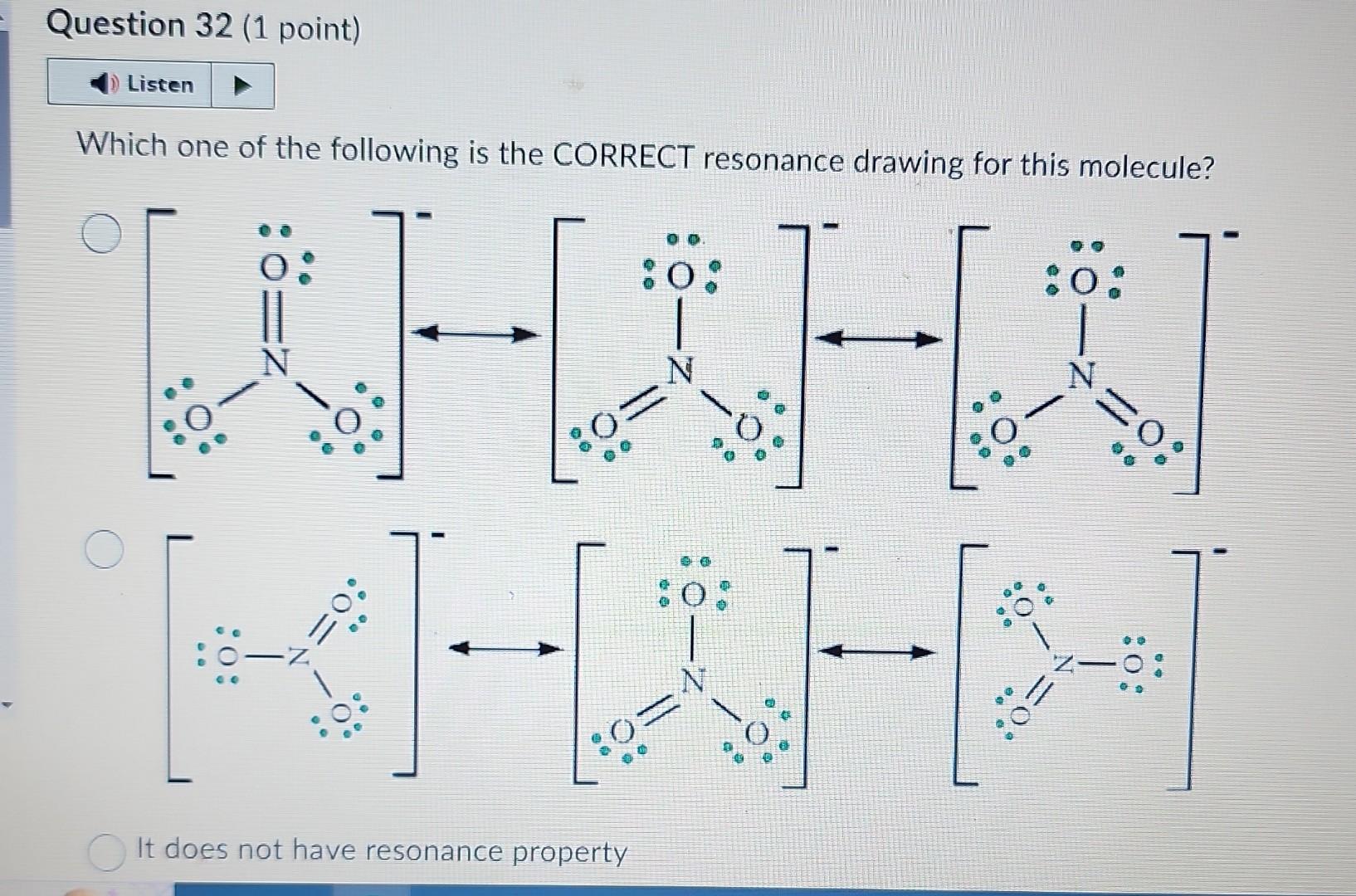 Solved Particle #3 - Nitrate ion (NO3-) - Question 31 - 35 | Chegg.com