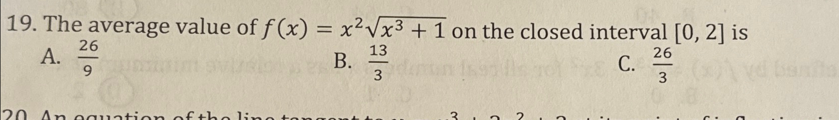 Solved The average value of f(x)=x2x3+12 ﻿on the closed | Chegg.com