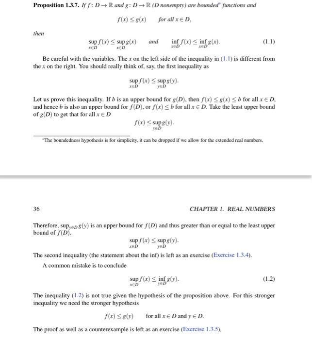 Solved Exercise 1.3.4: Finish the proof of Proposition | Chegg.com