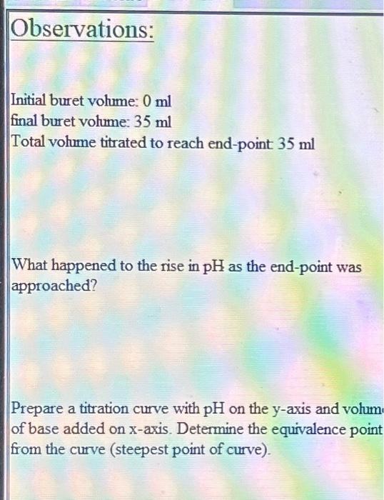 Solved Step 1: Obtain acid, in a 100ml Erlenmeyer flask add | Chegg.com