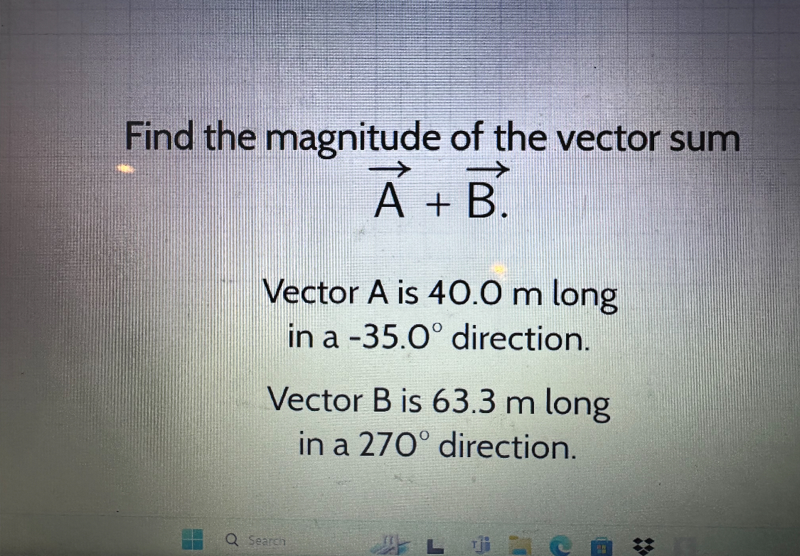 Solved Find the magnitude of the vector | Chegg.com
