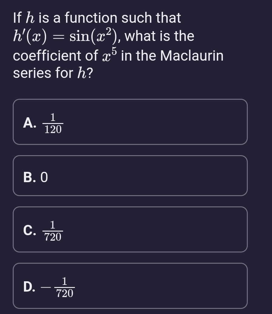Solved If h ﻿is a function such that h'(x)=sin(x2), ﻿what is | Chegg.com