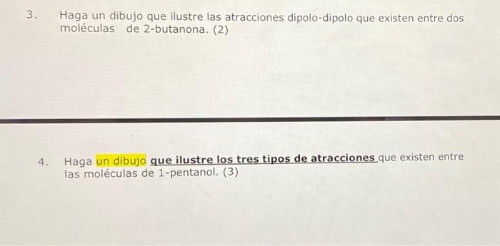 Solved 3. Make a drawing that illustrates the dipole-dipole | Chegg.com