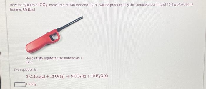Solved How many liters of CO2, measured at 748 torr and | Chegg.com