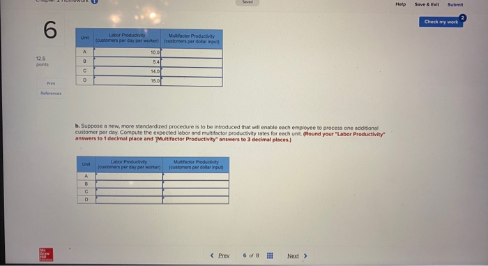 Solved Check my work 6 Problem 2-7 (Algo) The following | Chegg.com Solved Check my work 6 Problem 2-7 (Algo) The following | Chegg.com