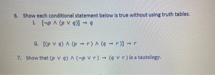 Solved 6. Show each conditional statement below is true | Chegg.com