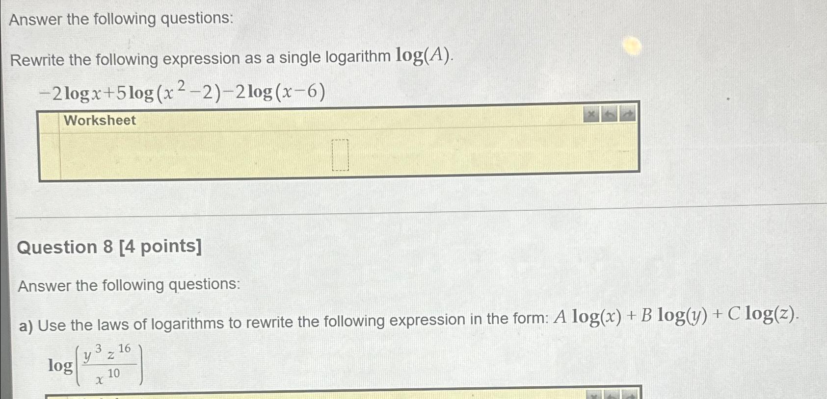 Solved Answer the following questions | Chegg.com