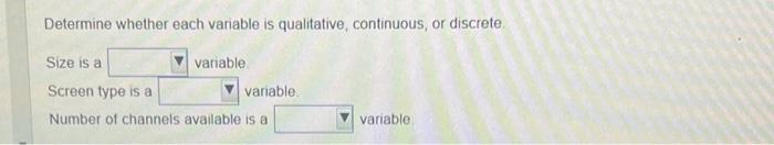 Solved The data on the right relate to characteristics of | Chegg.com