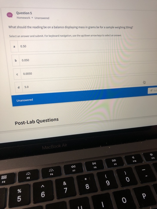 Solved Tuled lab experiment for credi Question 1 Homework – | Chegg.com