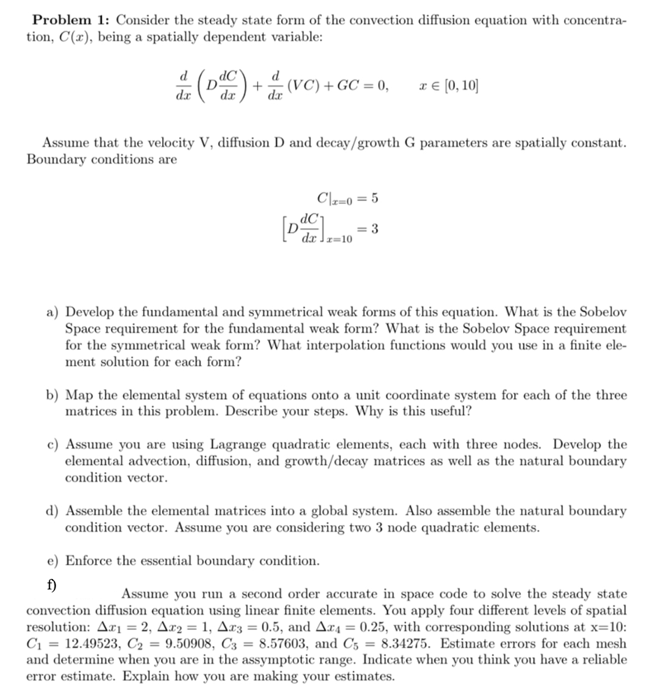Solved Solve the question on the finite element method in | Chegg.com