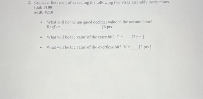 Solved 2. Consider the result of executing the following two | Chegg.com